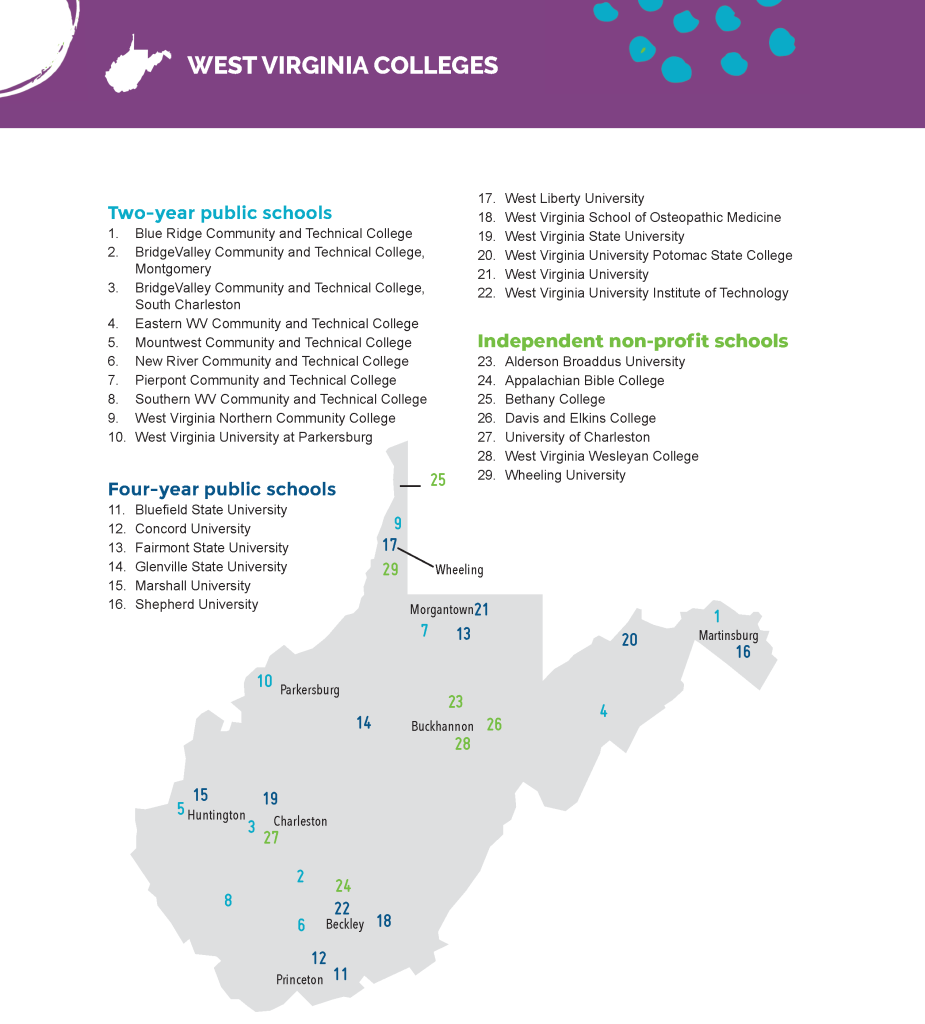 College Map | CFWV Connect